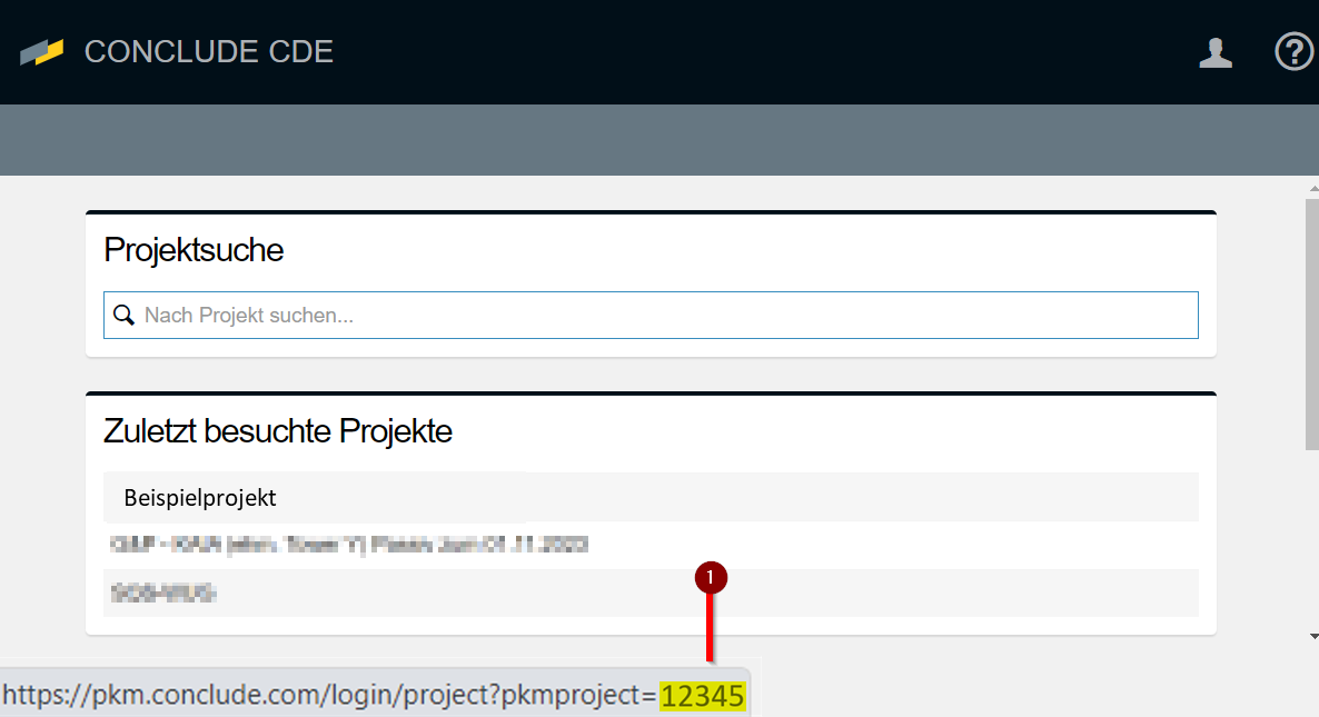 Konfiguration Conclude – big BIM CDE