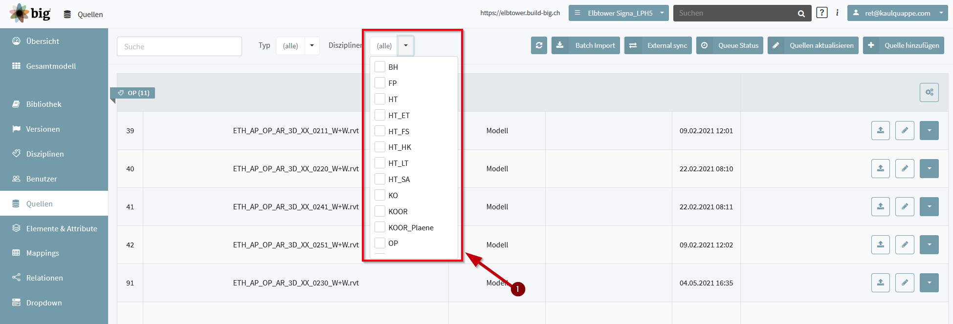 Quellen – big Building information Grid