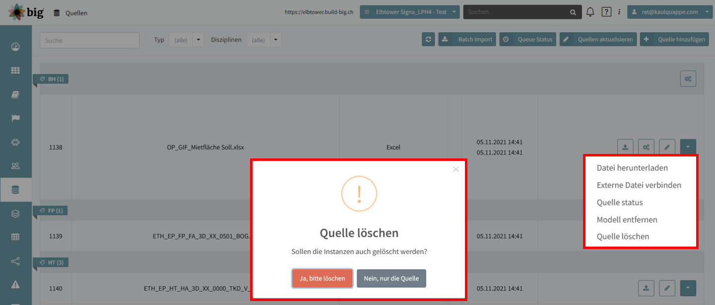Quellen – big Building information Grid